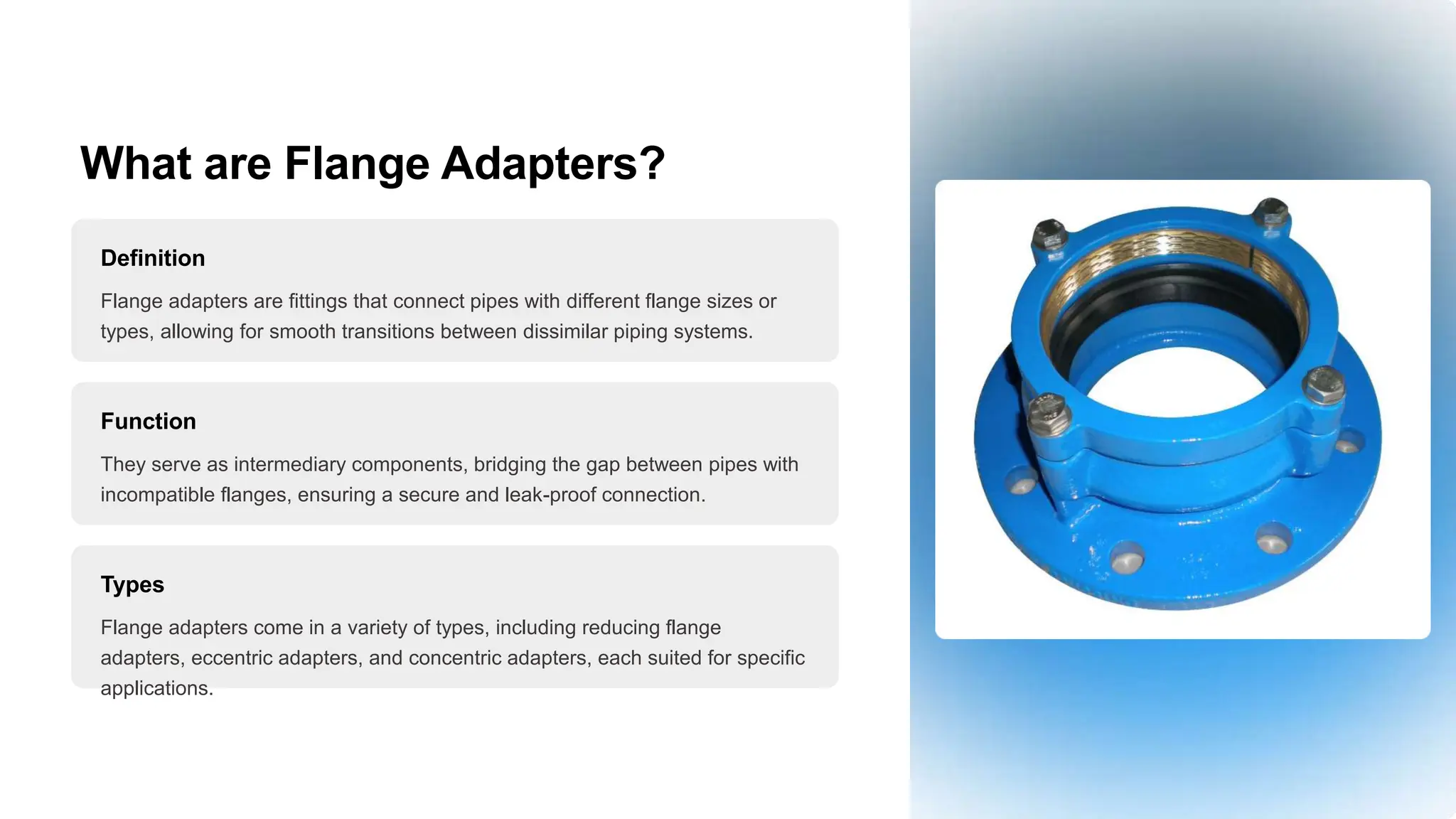 How Do Flange Adapters Work and Why Are They Essential? | PPT