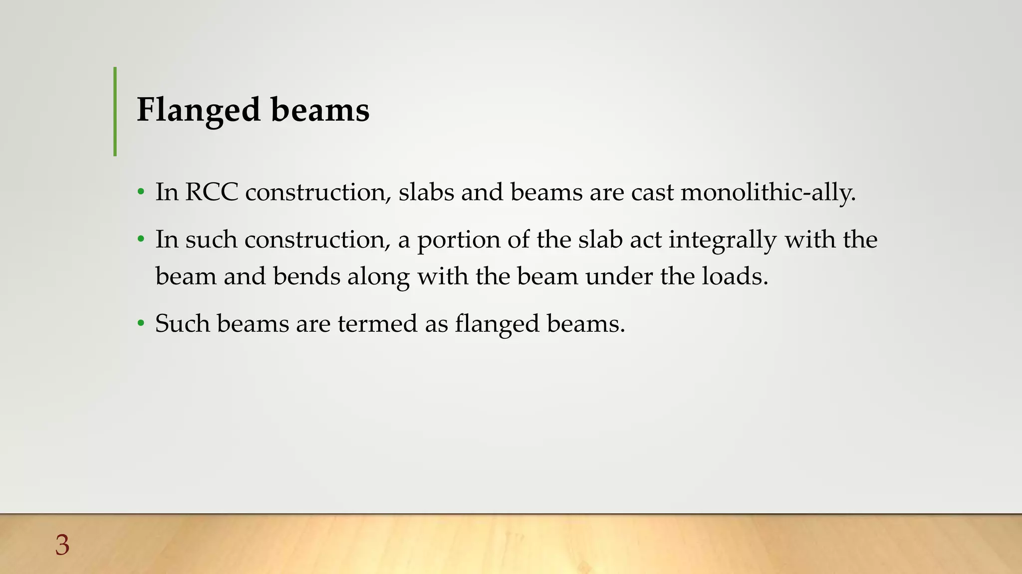 Flanged beams analysis - type 1 | PPTX