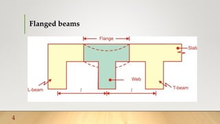 Flanged beams analysis - type 1 | PPTX