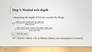 Flanged beams analysis - type 2 | PPTX | Civil Engineering Industry ...