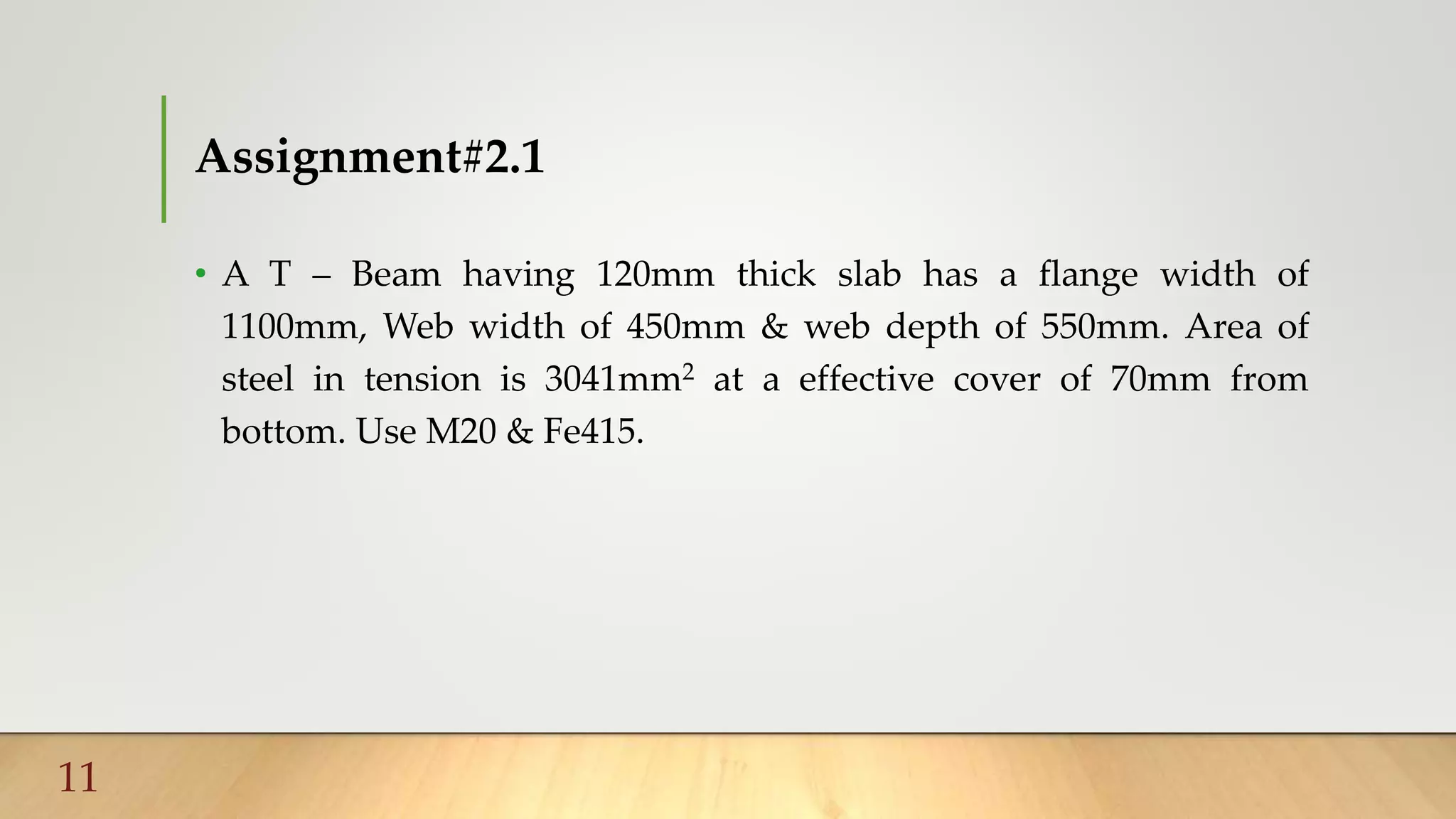 Flanged beams analysis - type 3 | PPTX