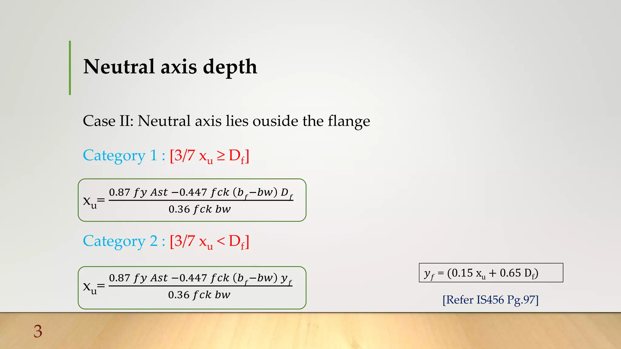 Flanged beams design for t beam | PPTX