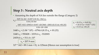 Flanged beams design for t beam | PPTX