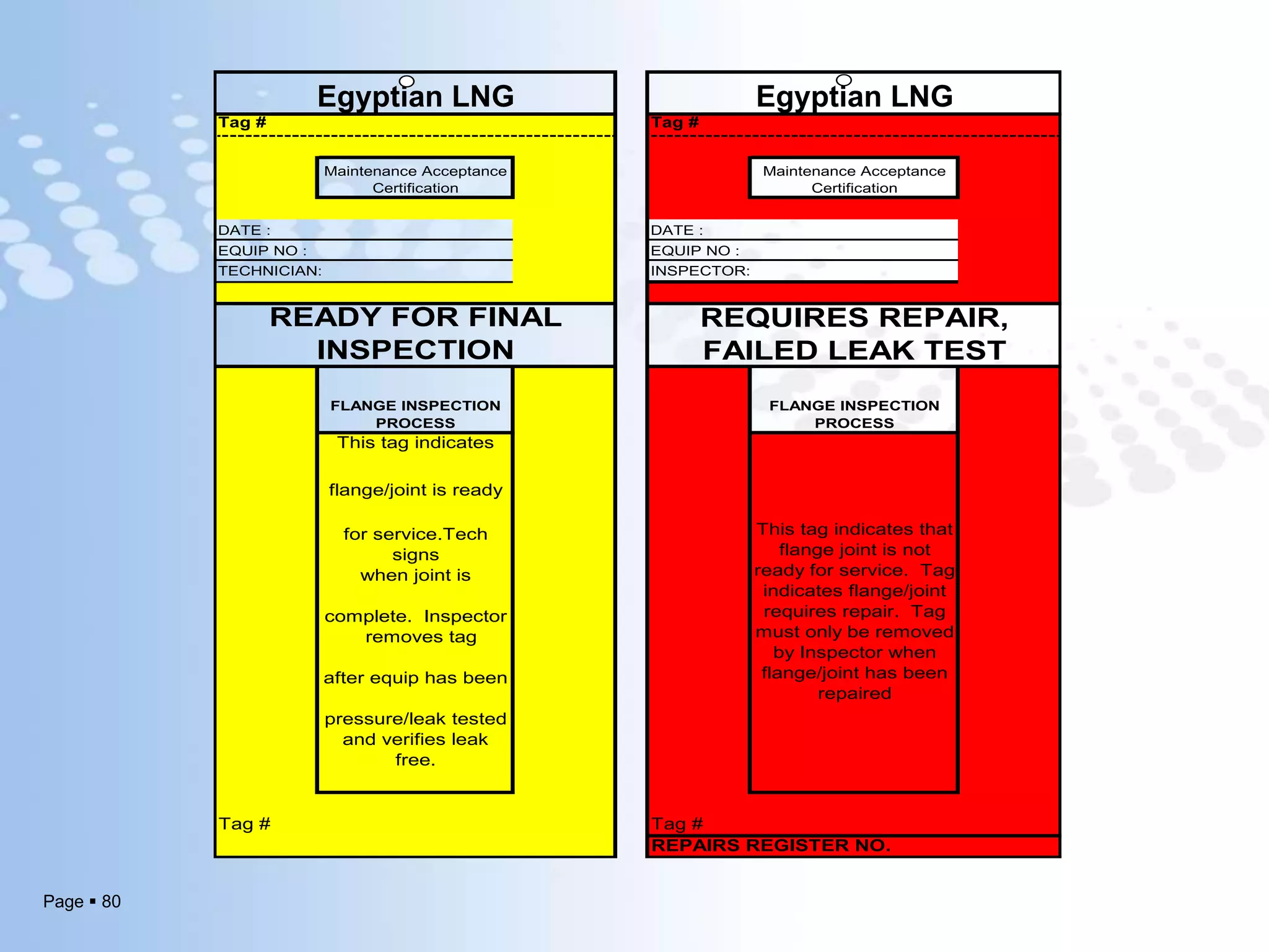 Flange management presentation | PPTX