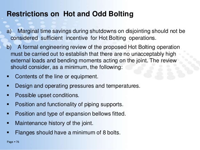 Flange management presentation