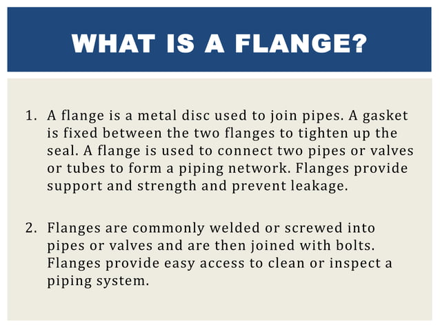 Flanges | PPTX