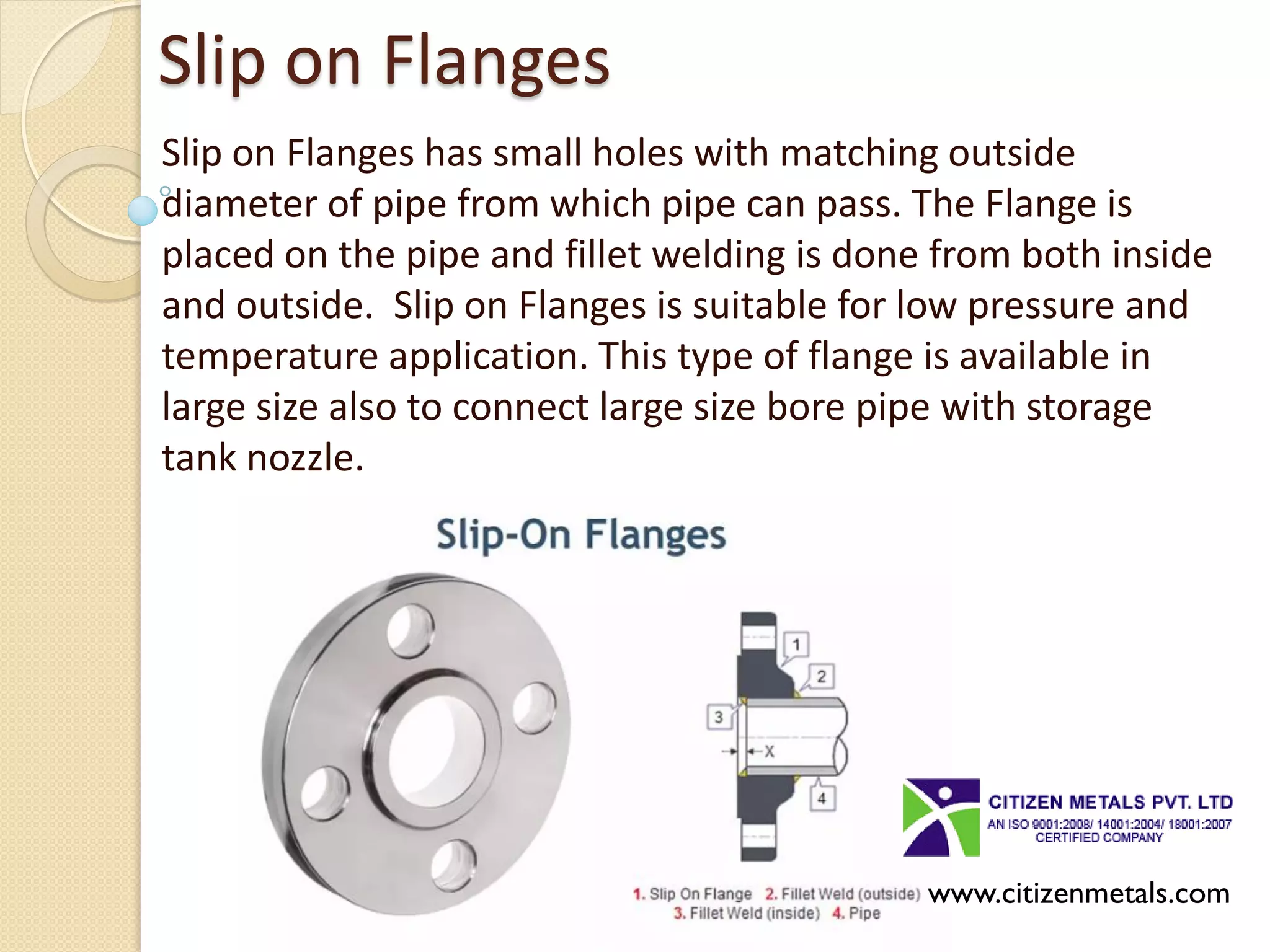 Different Types of Flanges | PDF