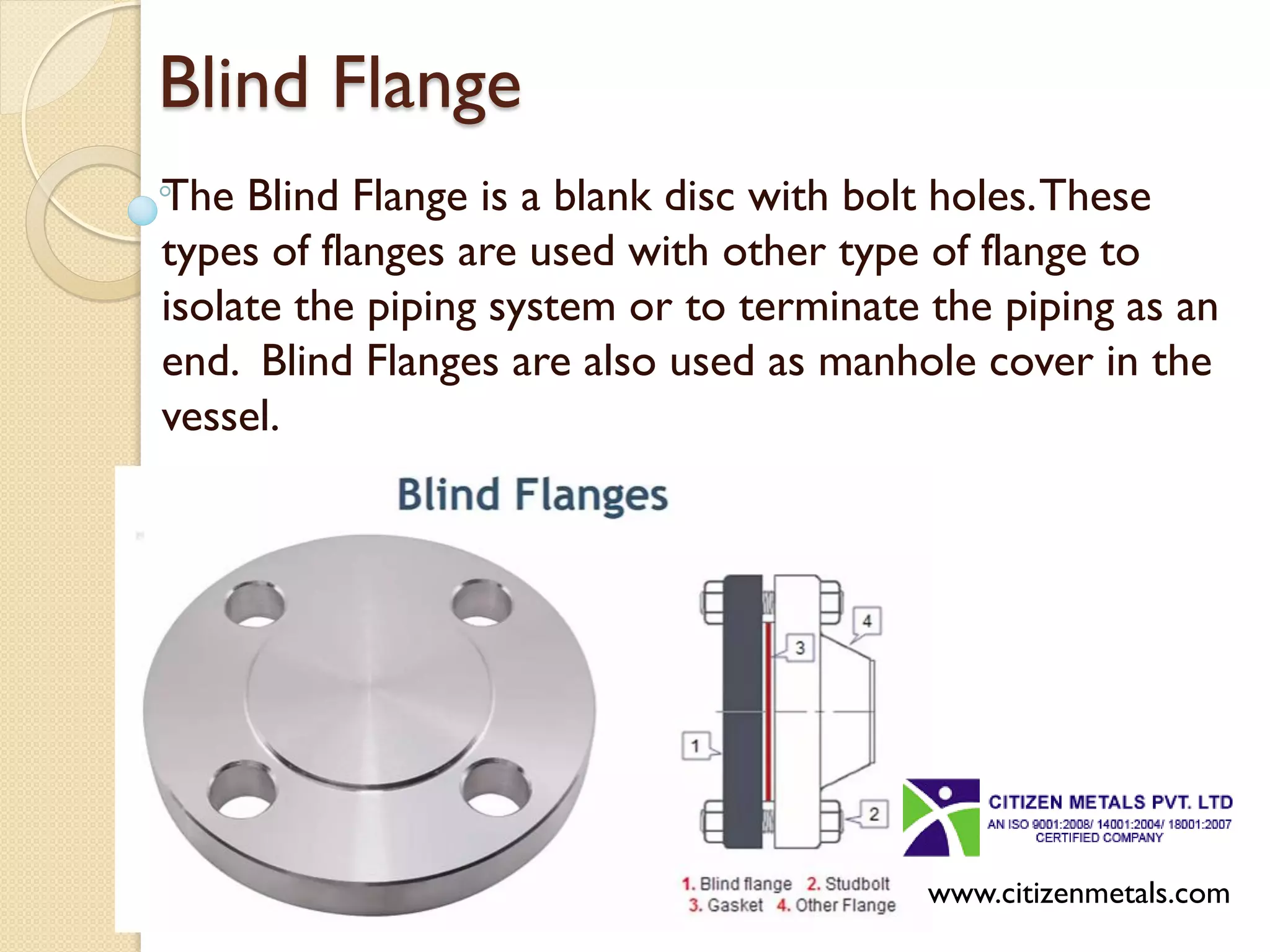 Different Types of Flanges | PDF