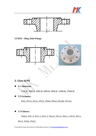 Flange type and flange sealing surface | PDF