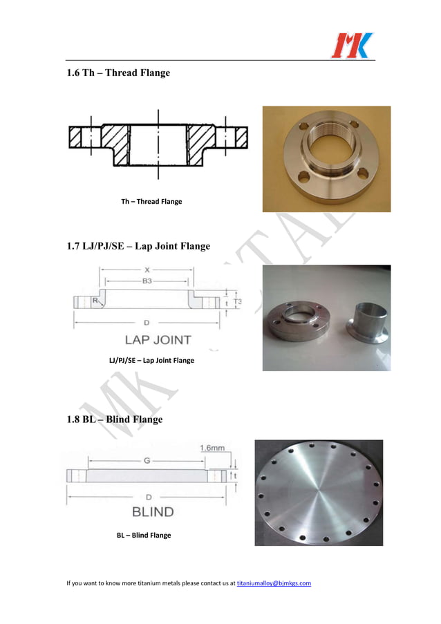 Flange type and flange sealing surface