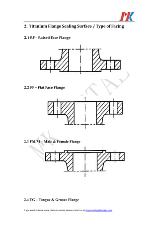 Flange type and flange sealing surface