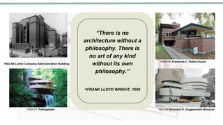 Frank Lloyd Wright: Design Philosphy.pptx