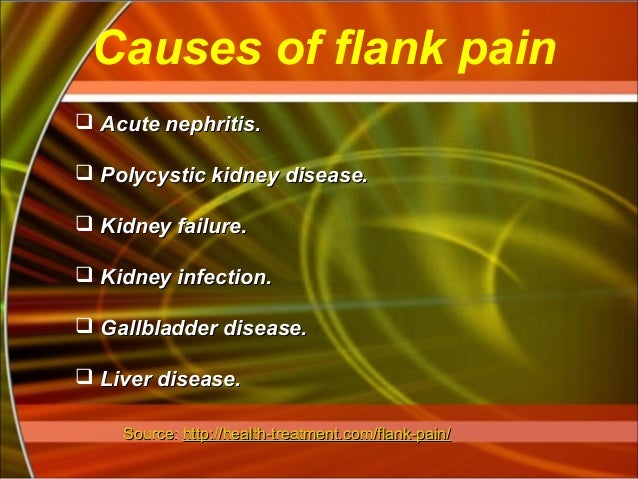 Flank pain