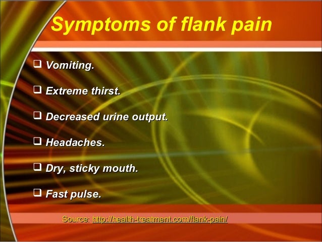Flank pain