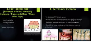 flap designs.pdf | Dental Health | Diseases and Conditions
