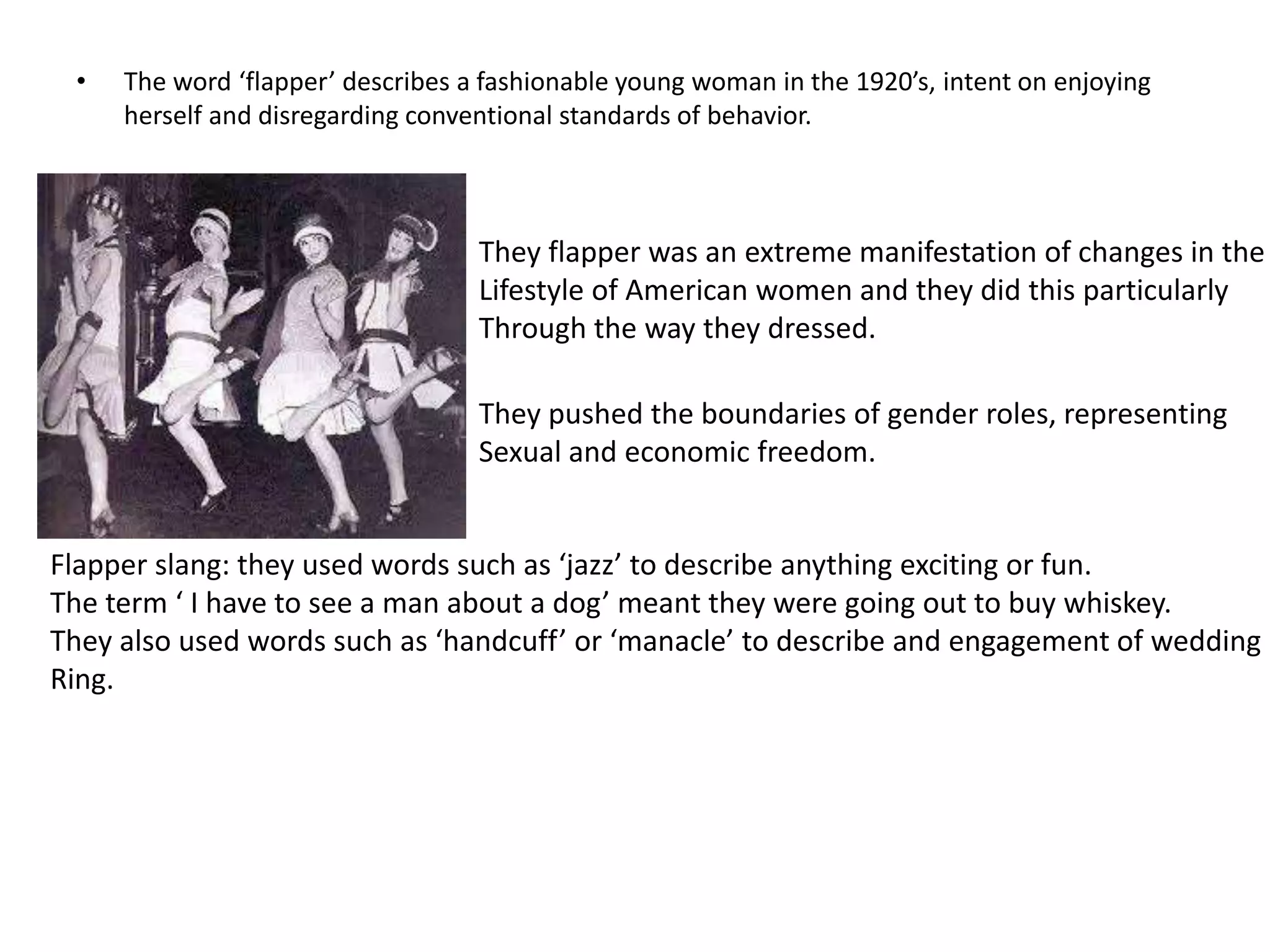 Flappers media homework | PPTX