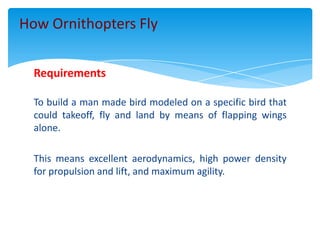 Flapping Ornithopters | PPT