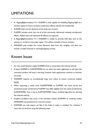 Flapping flightsimulationmanualv1.1 | PDF