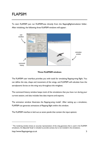 Flapping flightsimulationmanualv1.1 | PDF