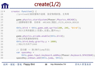 Flappy Bird Game Dev by Phaser Framework | PPT