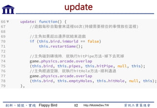 Flappy Bird Game Dev by Phaser Framework | PPT
