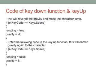 Flappy bird game in c# | PPTX