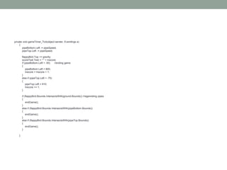 Flappy bird game in c# | PPTX