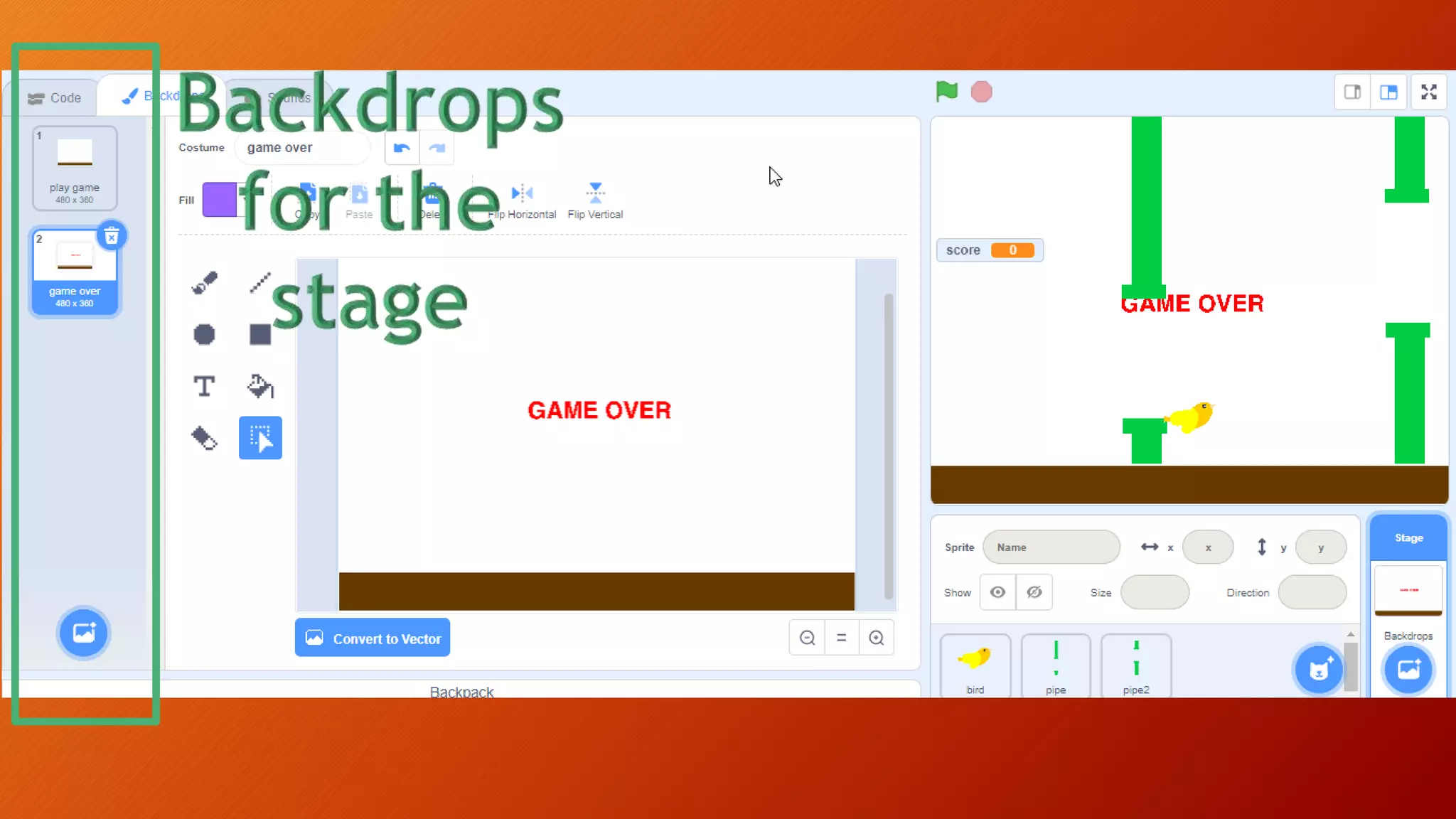 Hour (and a half) of Code: Flappy Bird Games in Scratch | PPTX