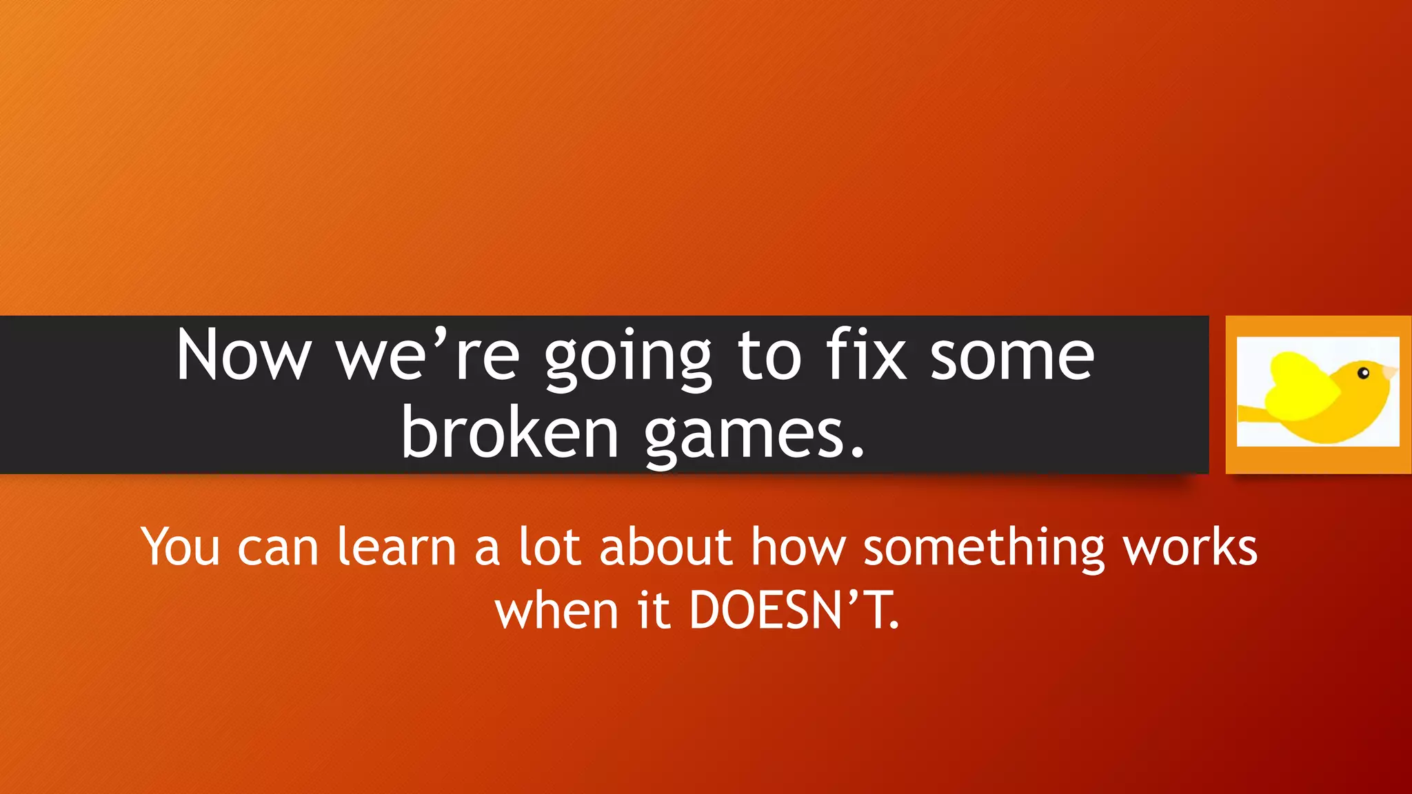 Hour (and a half) of Code: Flappy Bird Games in Scratch | PPTX