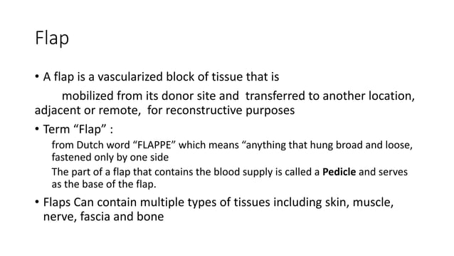 Flaps and grafts in plastic surgery | PPTX | First Aid | Injuries