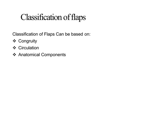 Flaps and its classification | PPTX