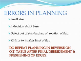 Flaps Basics and Important Leg Flaps and Trauma to Leg management | PPT