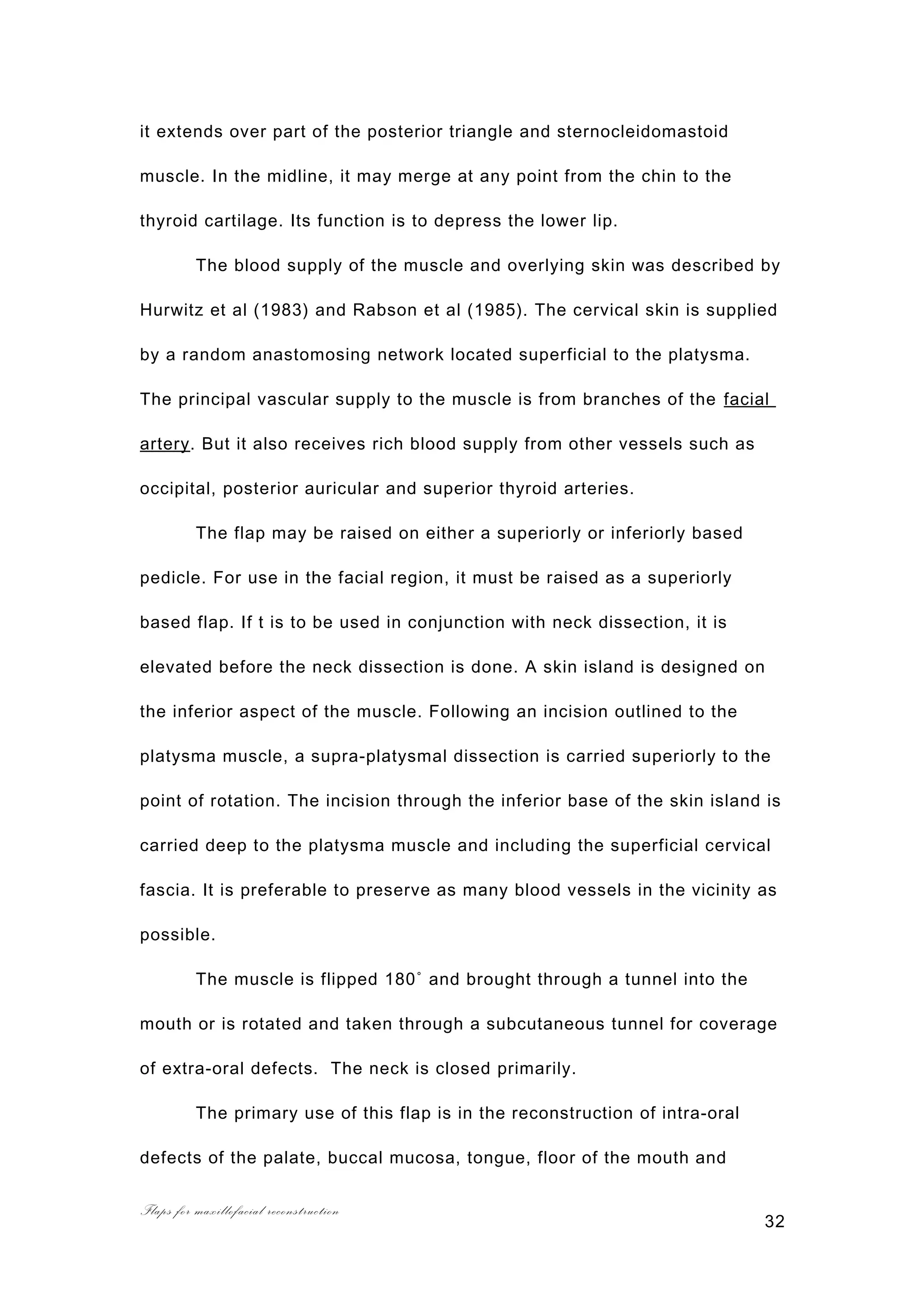 Flaps for reconstruction | DOC