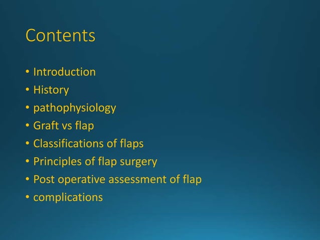 Flaps in surgery | PPTX