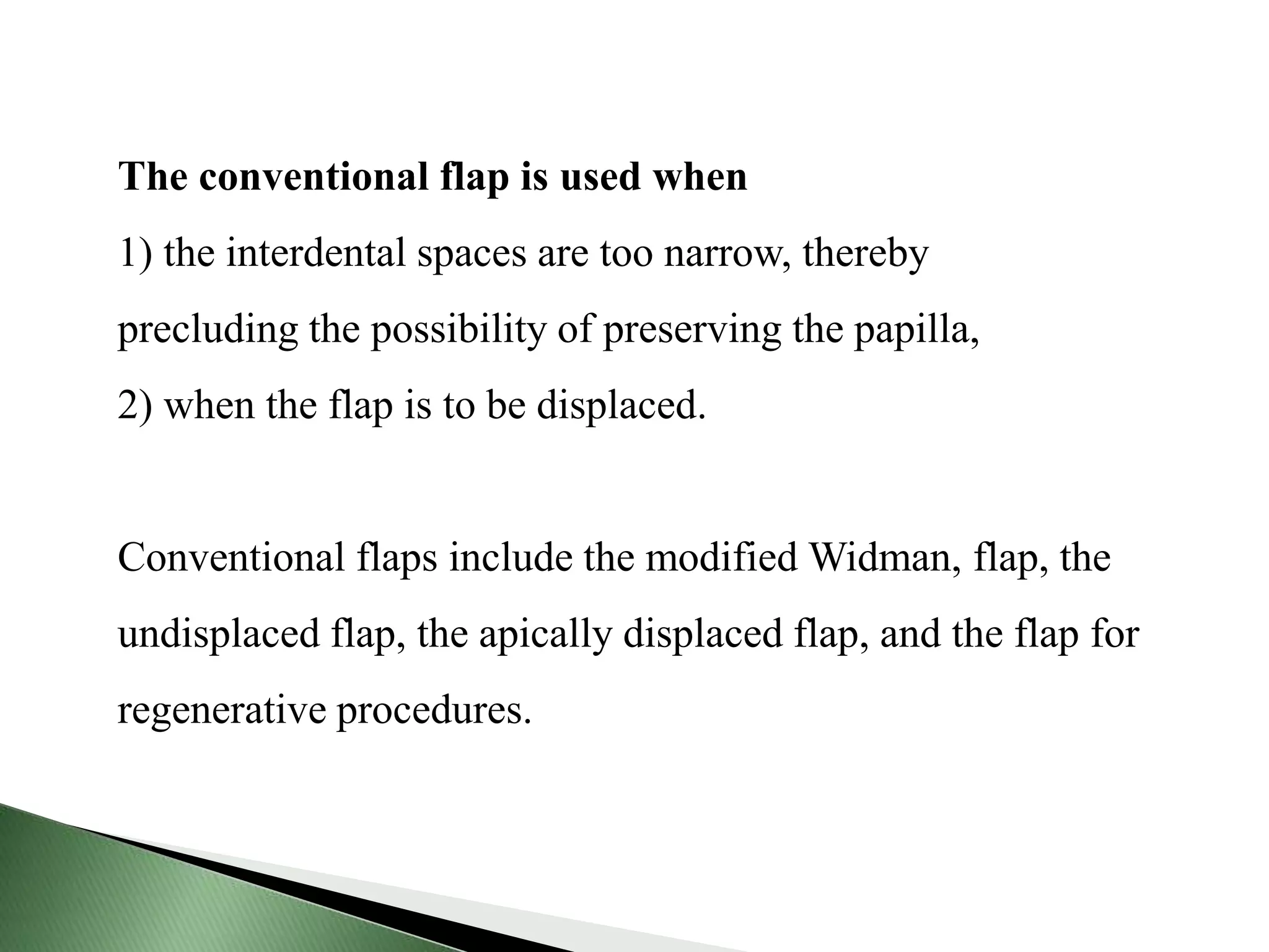 Flap techniques for pocket therapy | PPTX