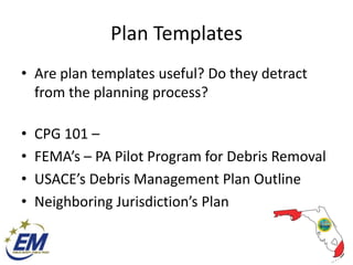 Fl apwa disaster planning | PPTX | Civil Engineering Industry | Industries