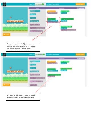 code.org flappy kod uygulaması | DOCX