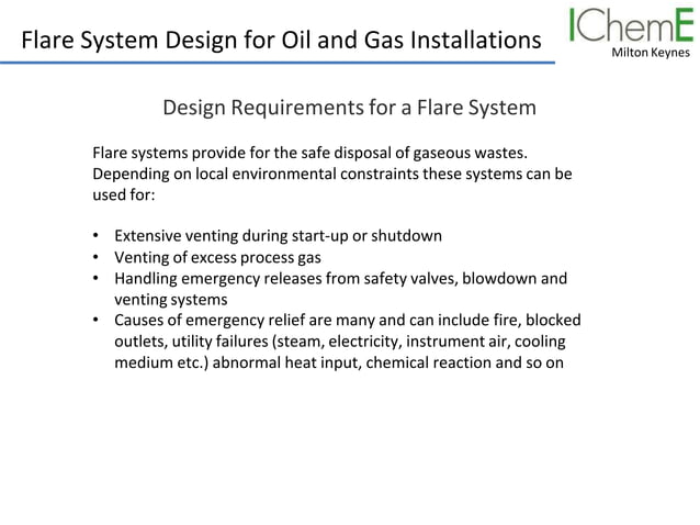 flare-system-design-for-oil-and-gas-installations-chris-park.pptx ...