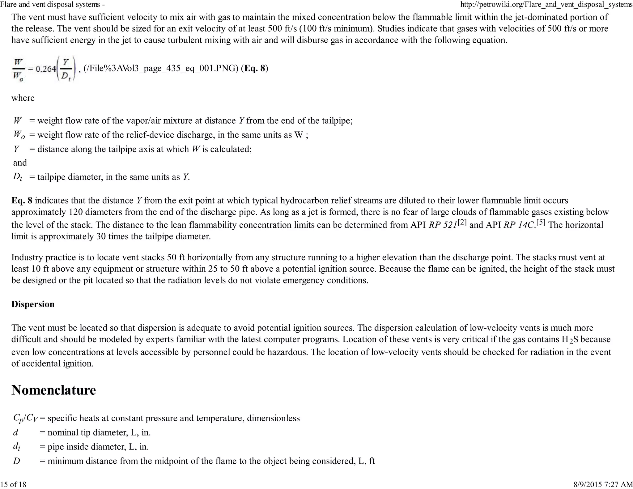 Flare and vent disposal systems molcularseal - | PDF