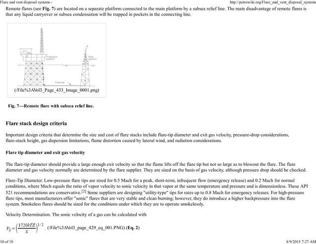 Flare and vent disposal systems molcularseal - | PDF