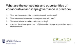 Barriers and Opportunities for Collaborative Landscape Governance ...