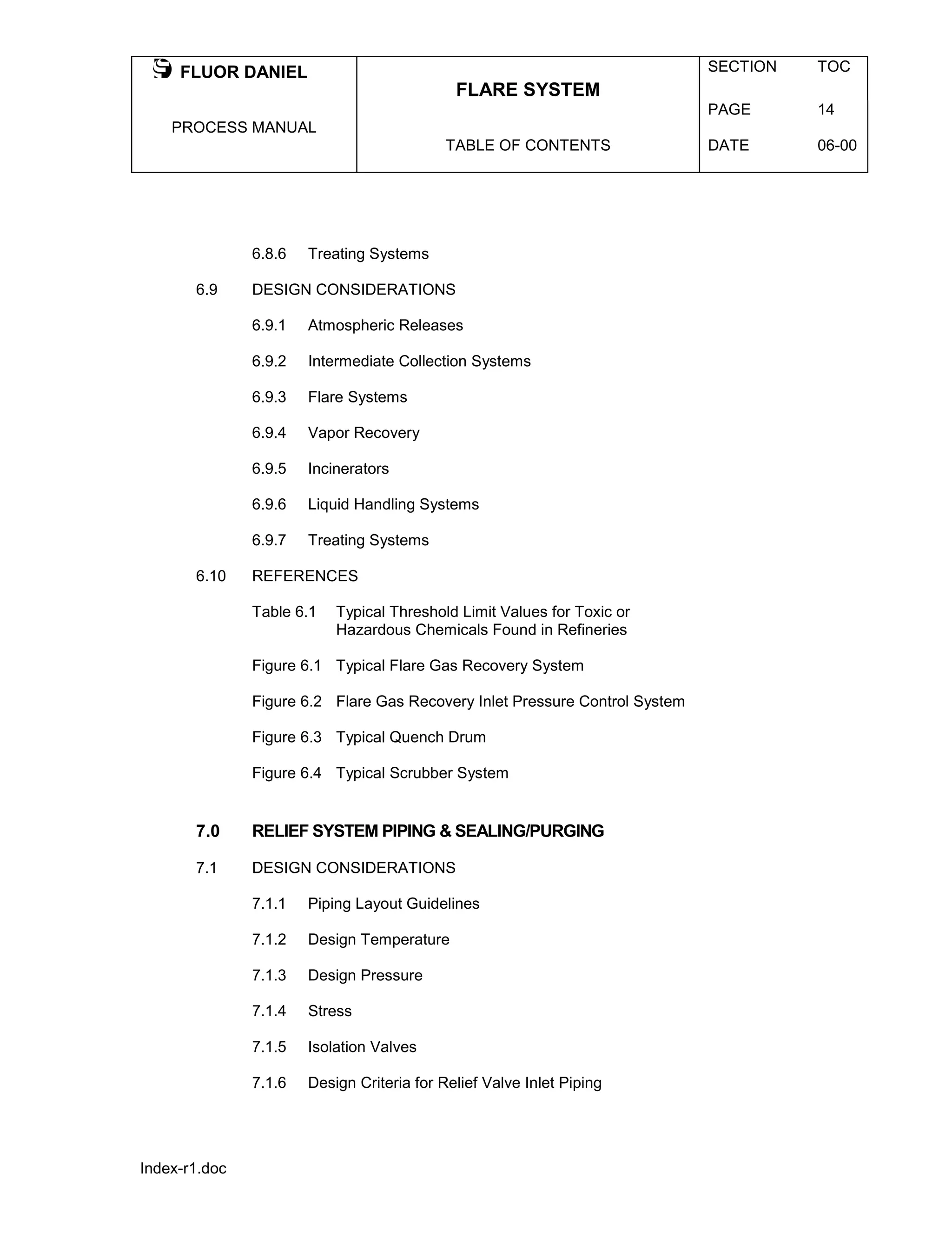Flare System Process Design Manual - Flour Daniel | PDF