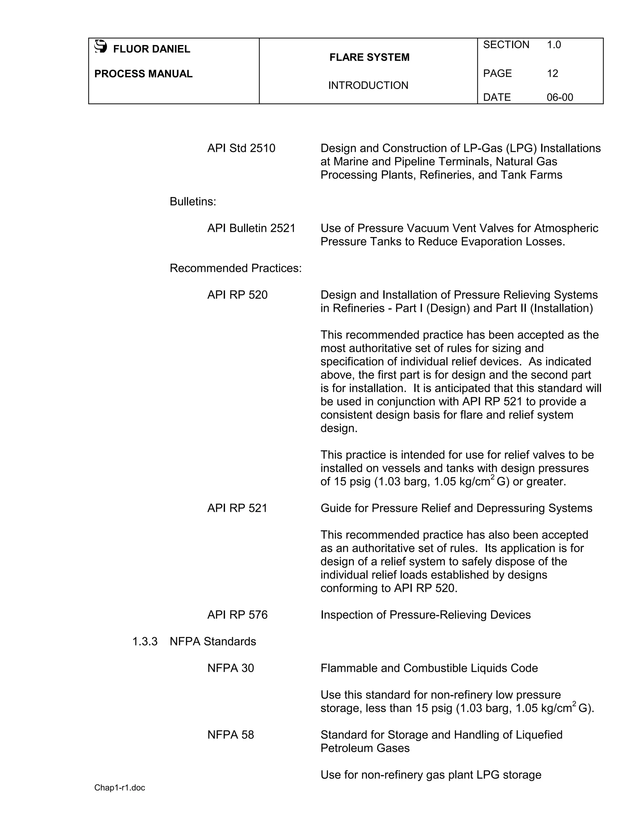 Flare System Process Design Manual - Flour Daniel | PDF