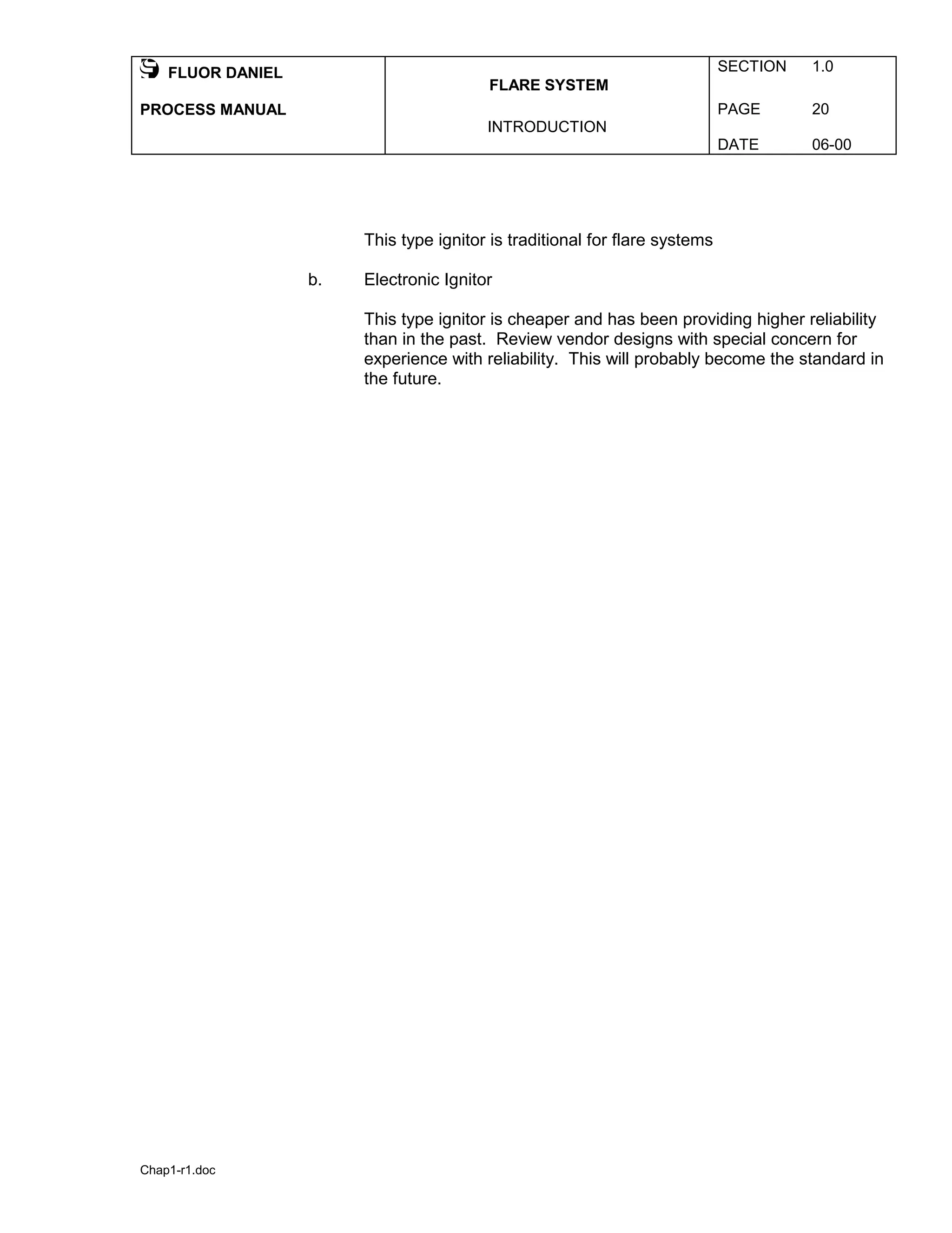 Flare System Process Design Manual - Flour Daniel | PDF