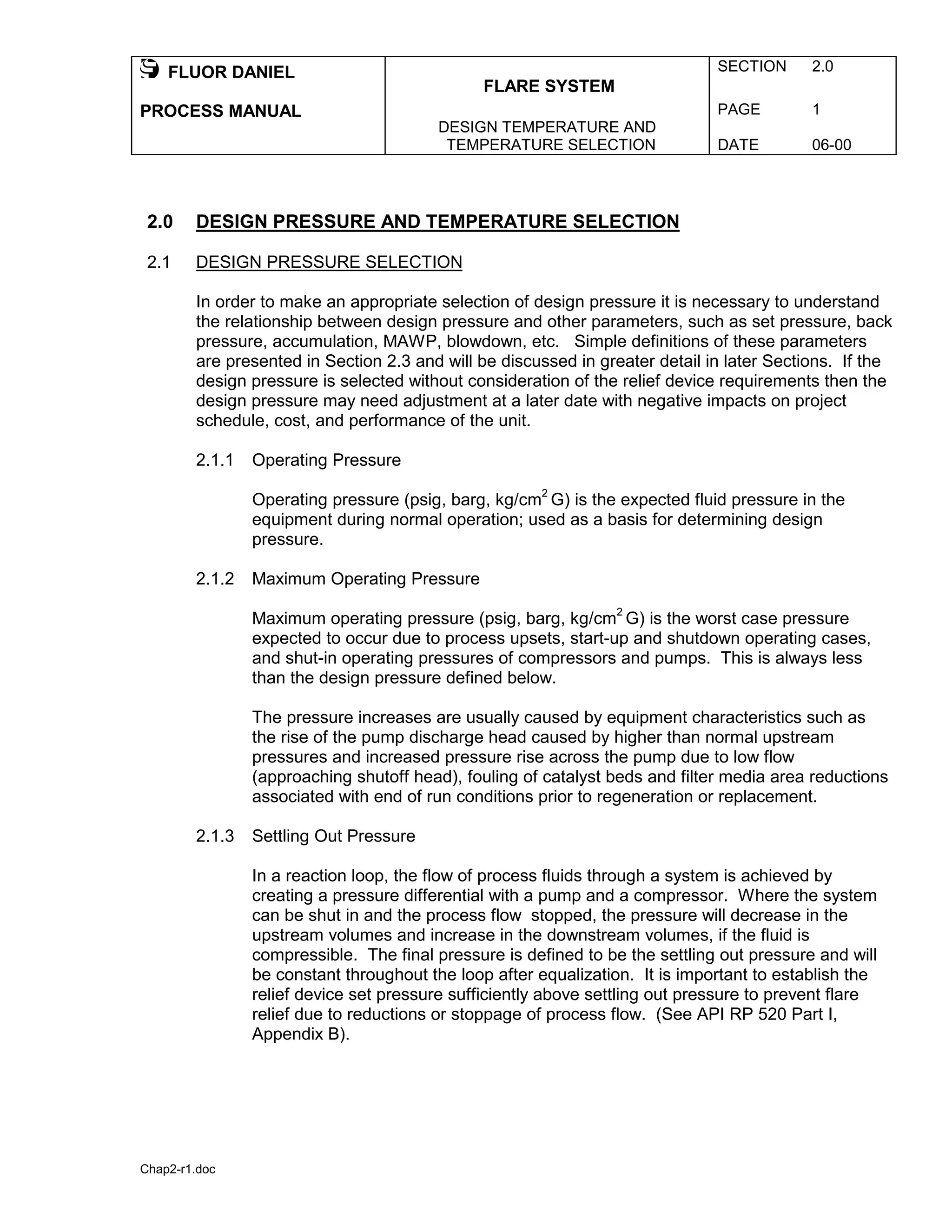 Flare System Process Design Manual - Flour Daniel | PDF