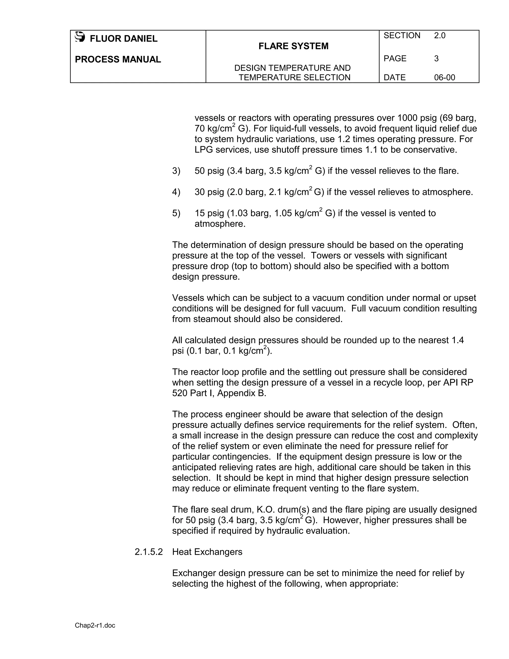 Flare System Process Design Manual - Flour Daniel | PDF