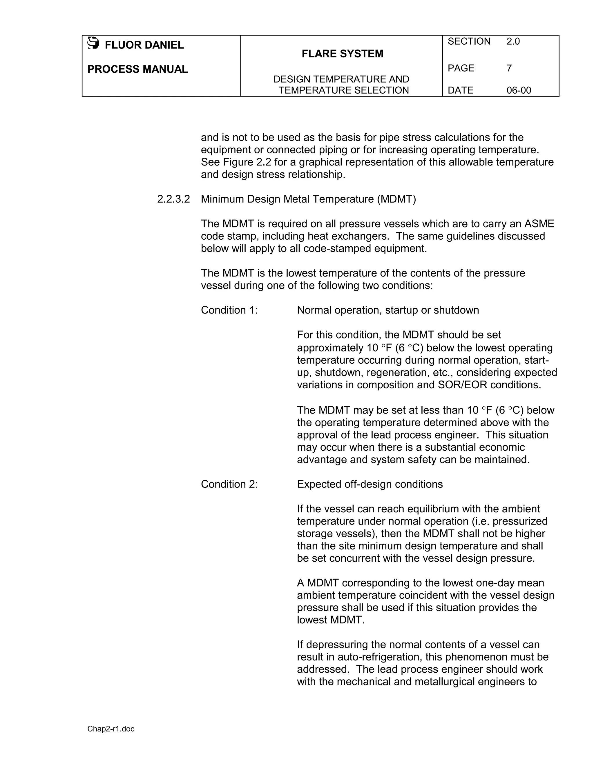 Flare System Process Design Manual - Flour Daniel | PDF