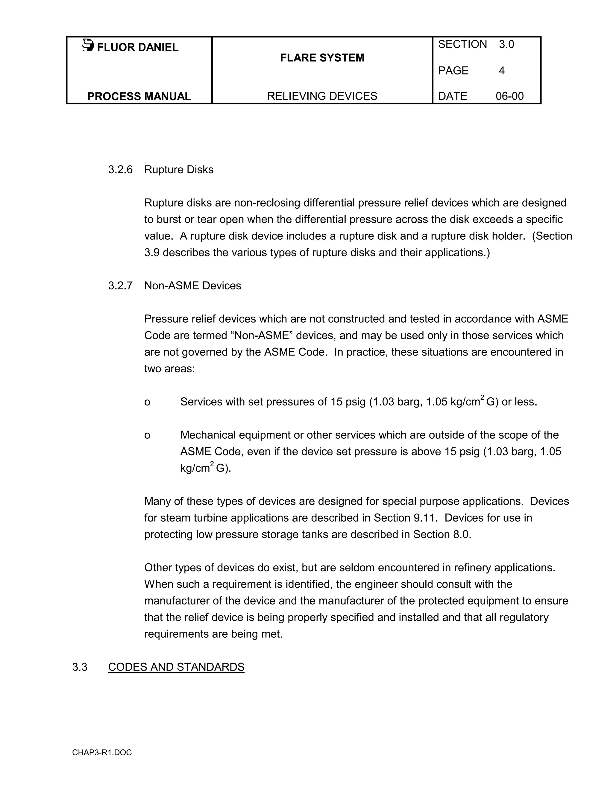 Flare System Process Design Manual - Flour Daniel | PDF