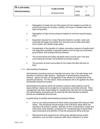Flare System Process Design Manual - Flour Daniel | PDF