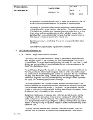 Flare System Process Design Manual - Flour Daniel | PDF